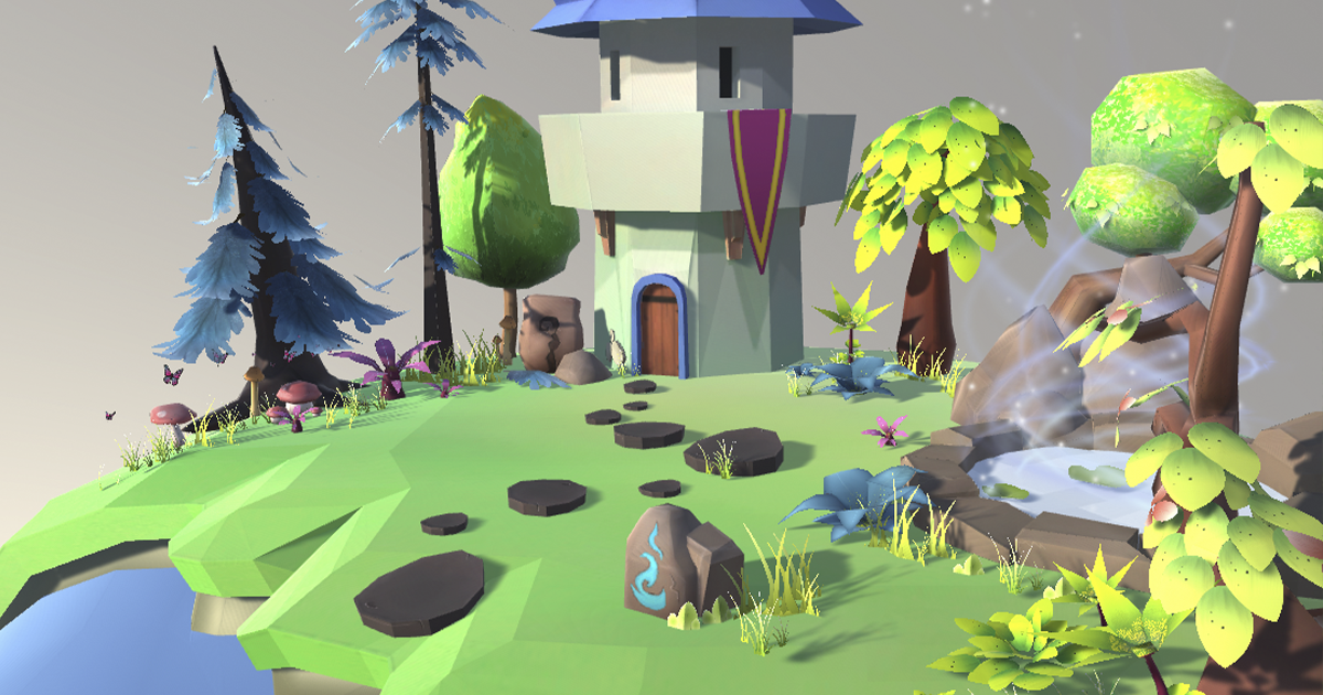 The Lowpoly Handpainted Castle Island | 3D Exterior | Unity Asset Store