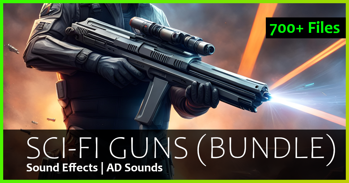 SCI-FI GUNS (BUNDLE) - SOUND EFFECTS | Audio Sound FX | Unity Asset Store