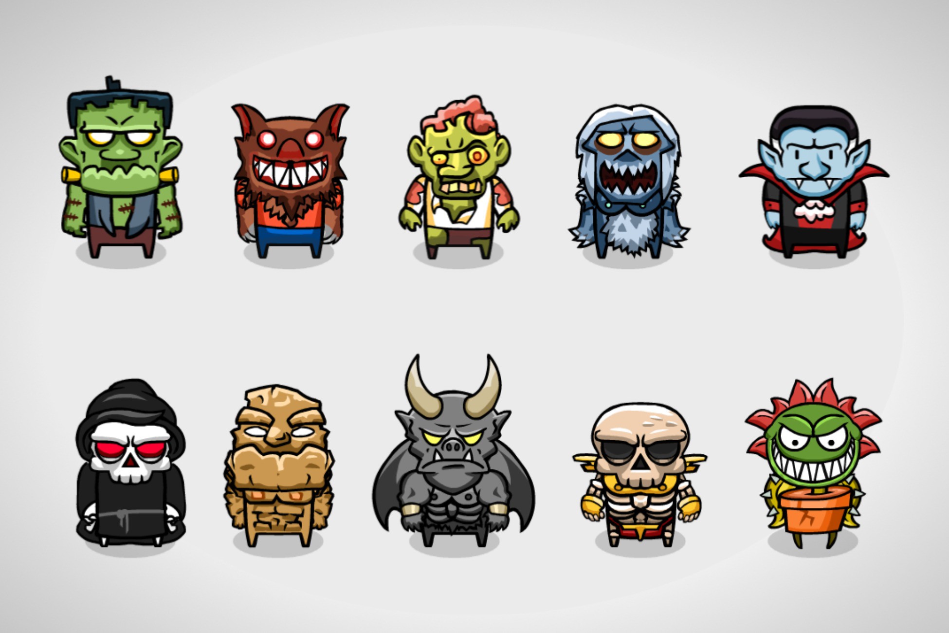 2D Characters - Monster Bundle | 2D Characters | Unity Asset Store