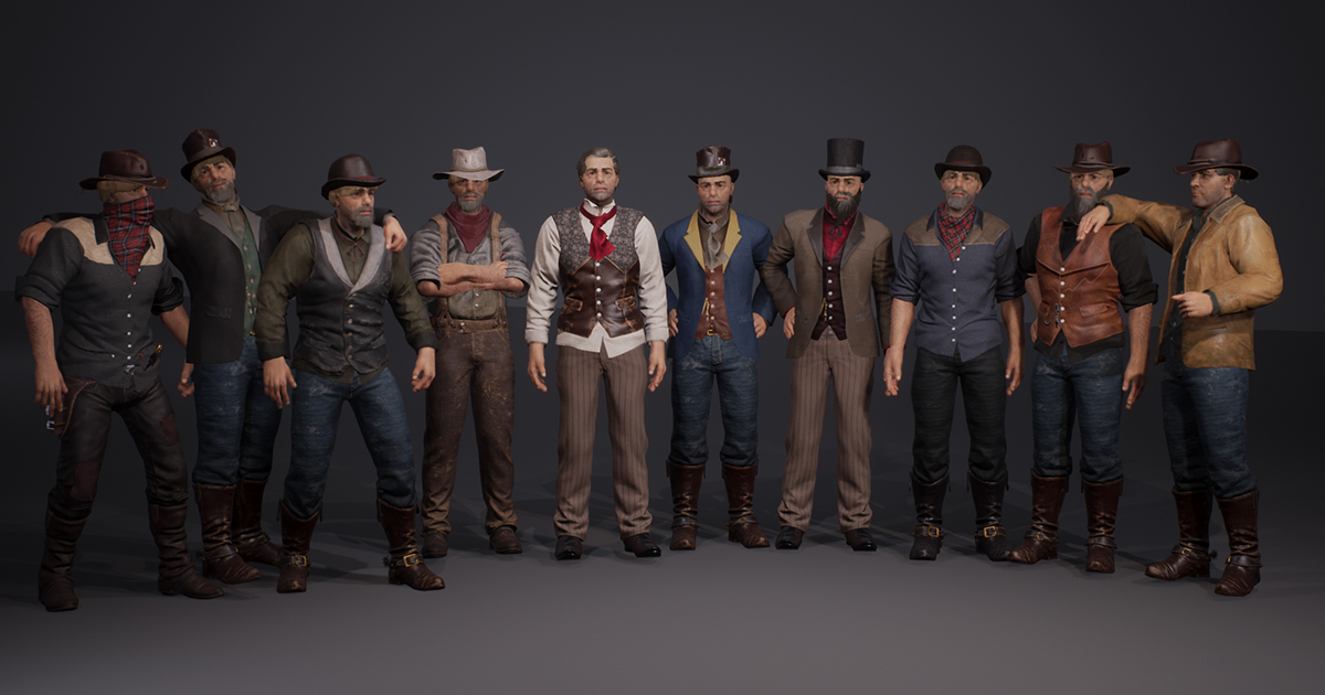 Western NPC - HDRP | 3D 角色 | Unity Asset Store