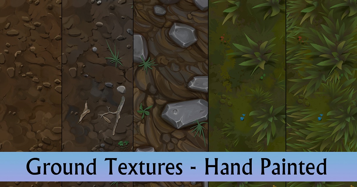 Ground Textures - Hand Painted | 2D Nature | Unity Asset Store