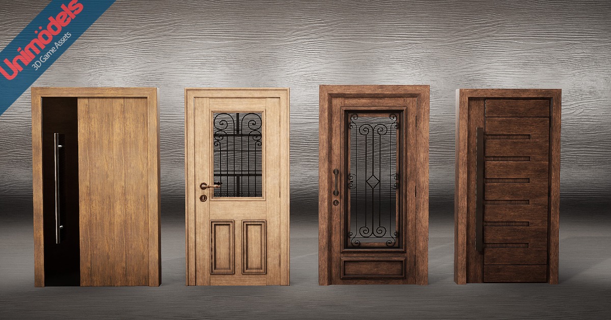 Doors Vol. 4 | 3D Props | Unity Asset Store
