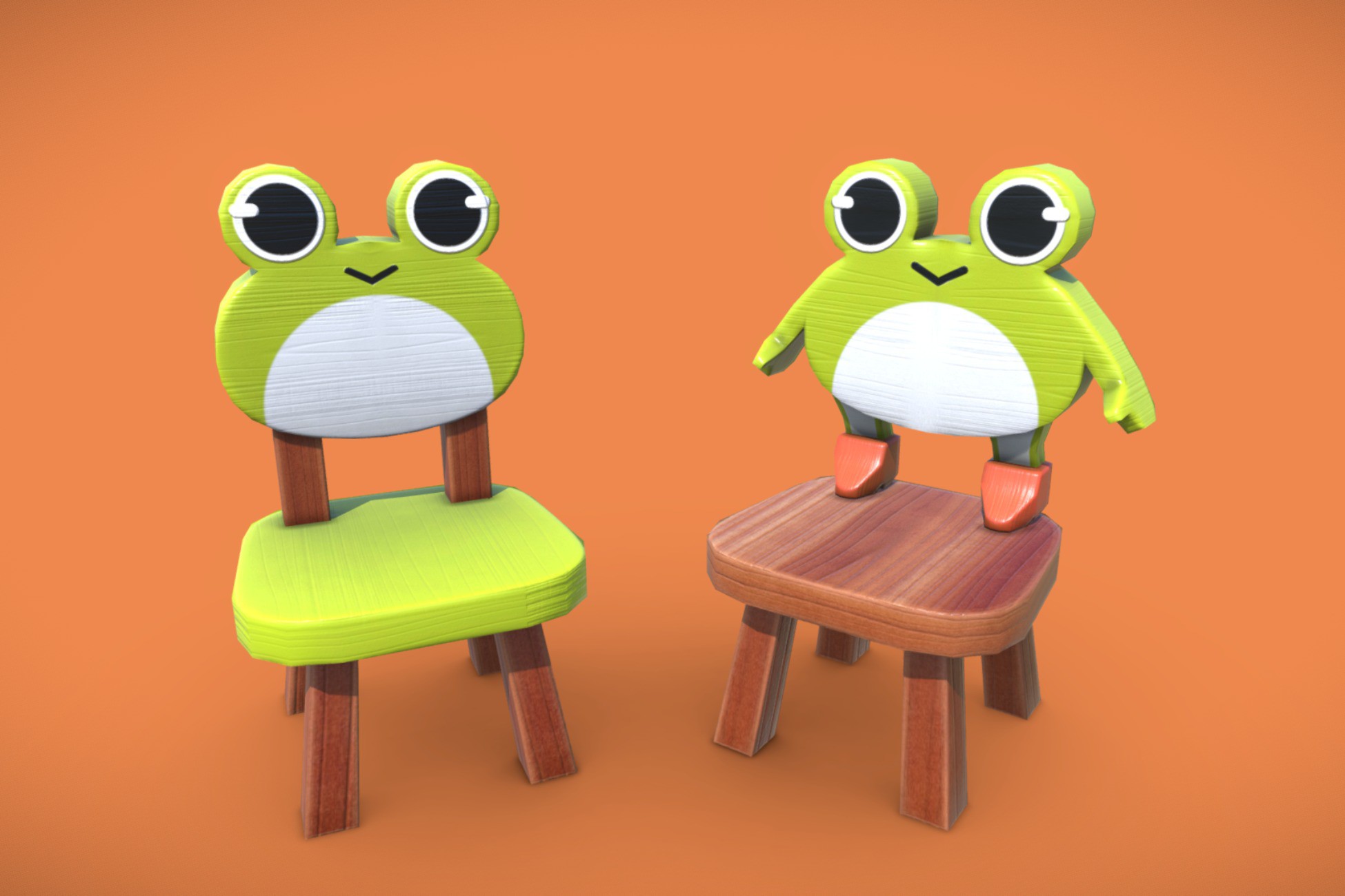 Froggy Chairs | 3D Furniture | Unity Asset Store