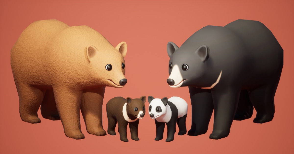 SI - Animated Bear and Cub | Characters | Unity Asset Store