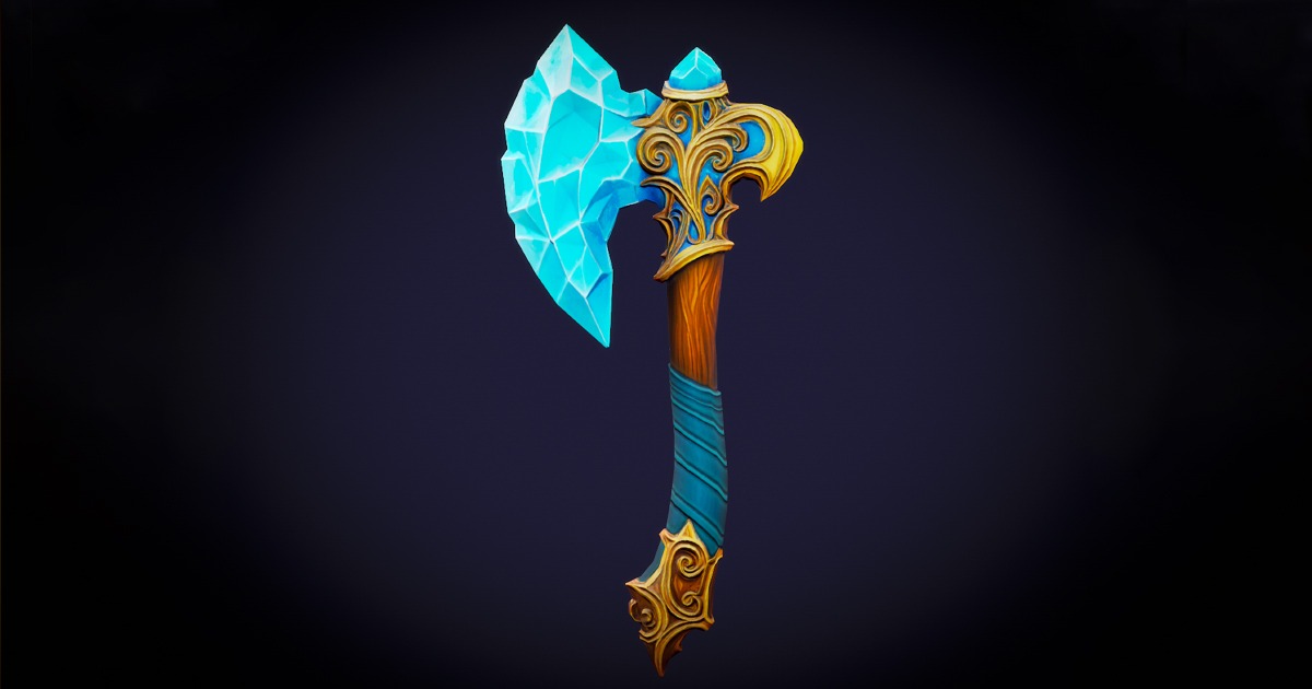 Crystal axe | 3D Weapons | Unity Asset Store