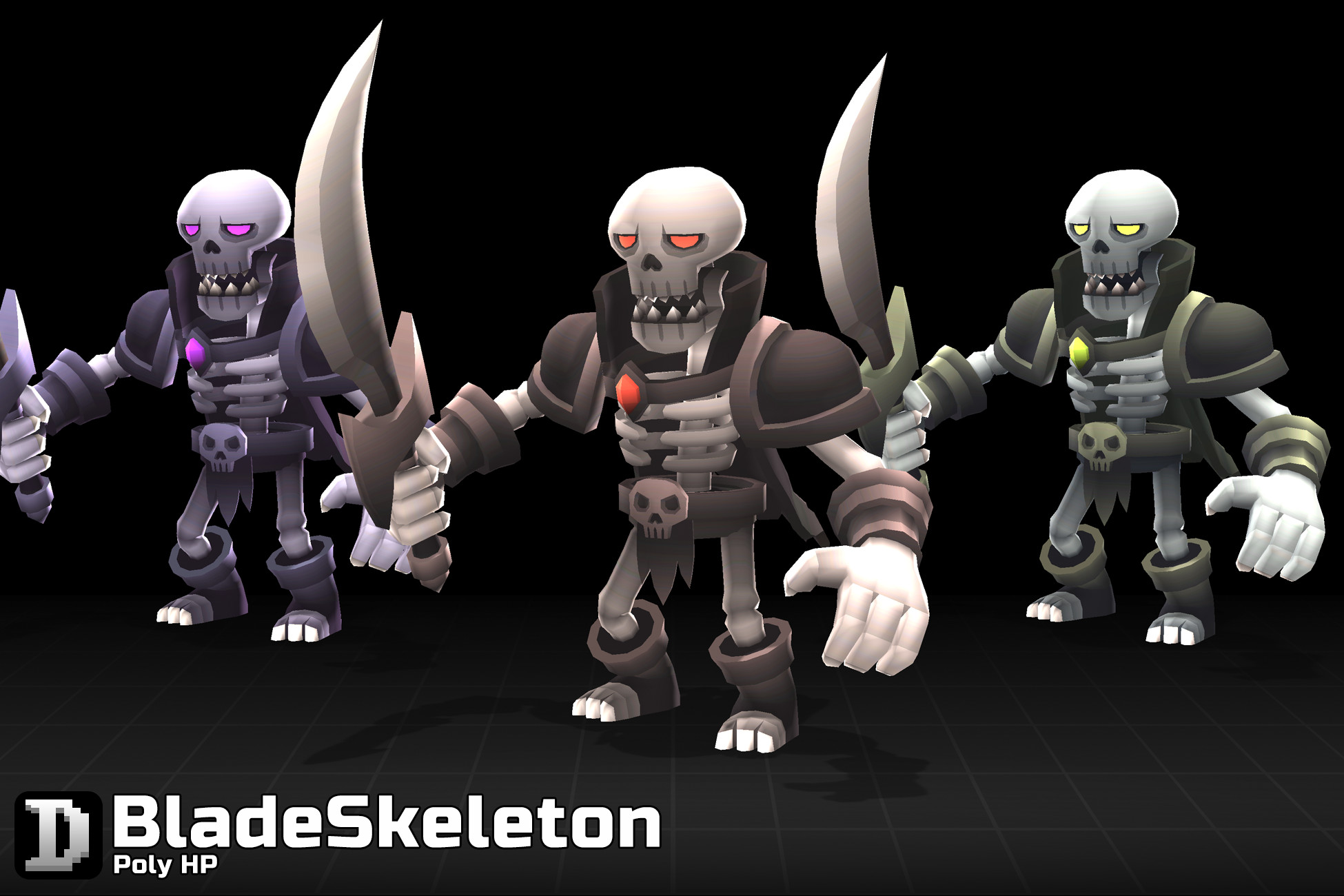 Poly HP - BladeSkeleton | 3D Creatures | Unity Asset Store