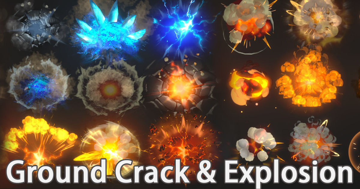 Game VFX - Ground Crack & Explosion | VFX Particles | Unity Asset Store