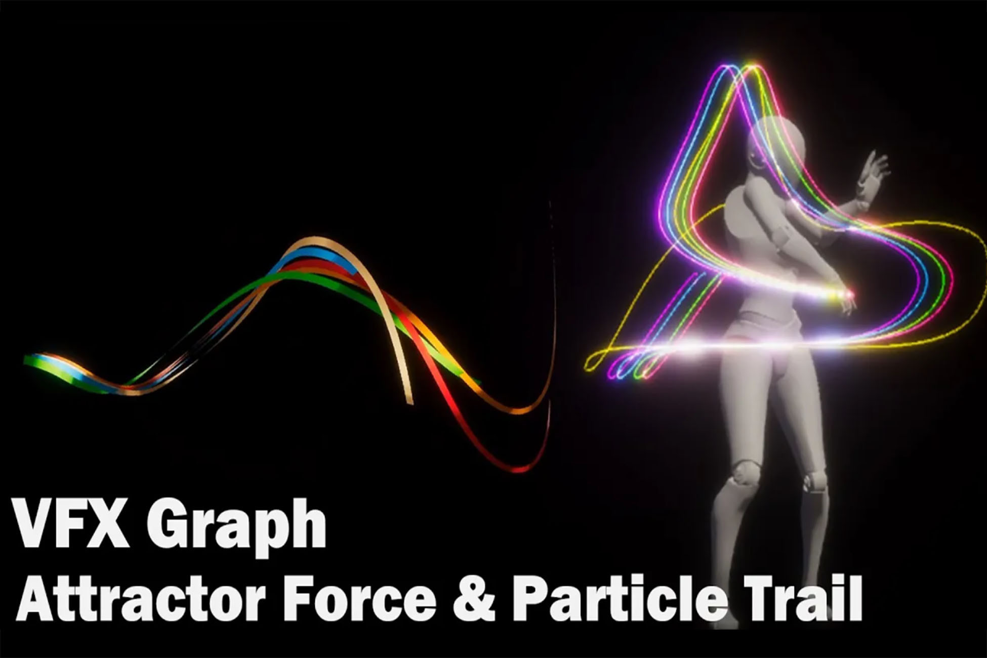 VFX Graph：Attractor Force and Particle Trail effect | VFX Particles ...
