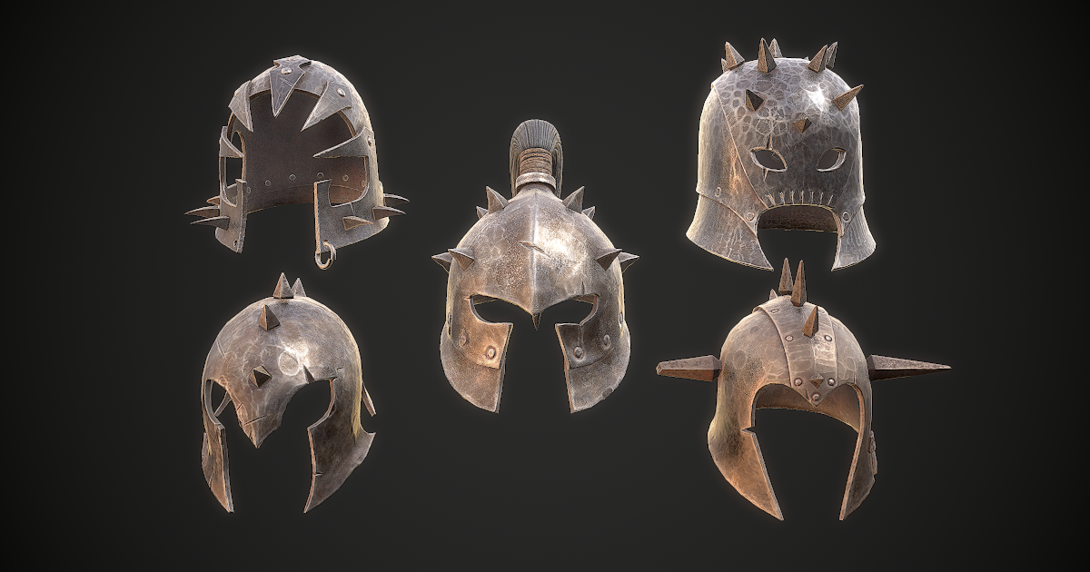 Orc Helmet Collection | Props | Unity Asset Store