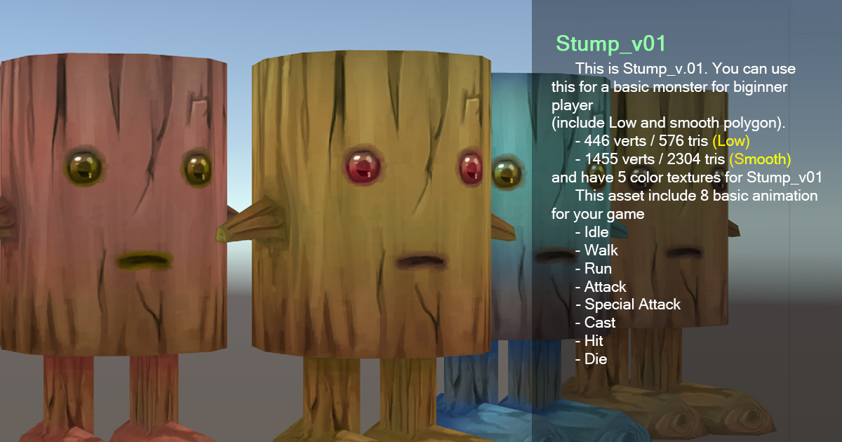Stump_v01 | 3D Creatures | Unity Asset Store