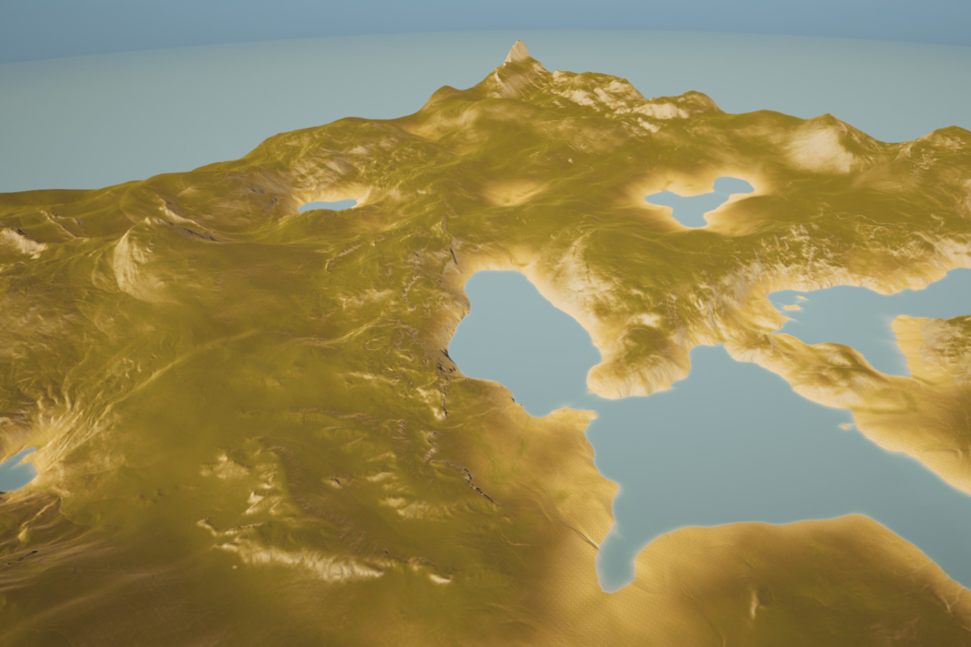 Hills, Mountains and Lakes - Terrains, Stamps and Brushes | 3D ...