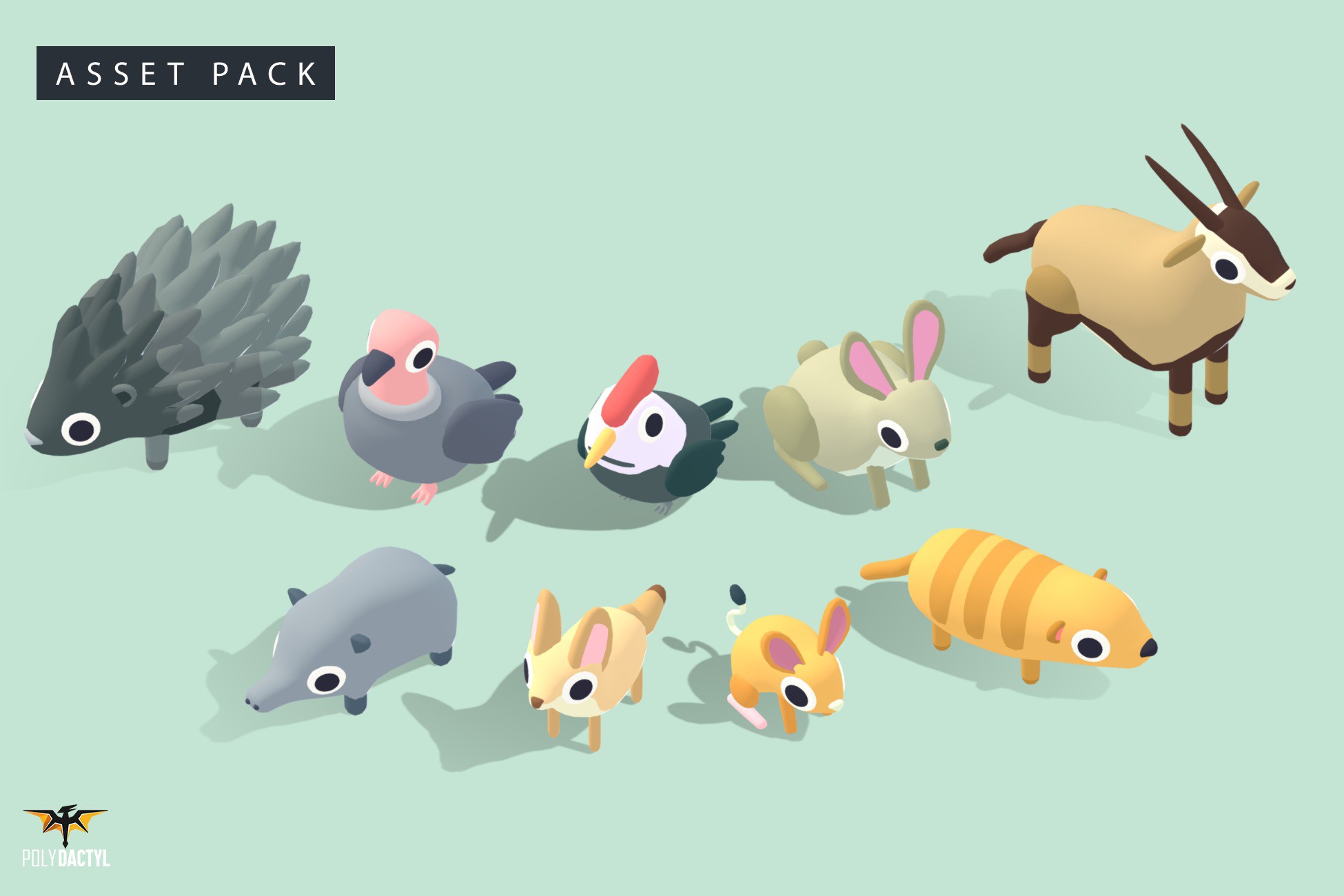 Quirky Series - Desert Animals Vol 2 | 3D Animals | Unity Asset Store