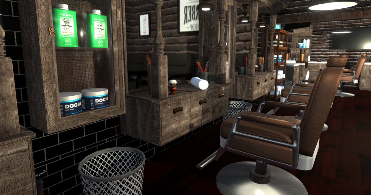 Barber Shop Kit | 3D Environments | Unity Asset Store
