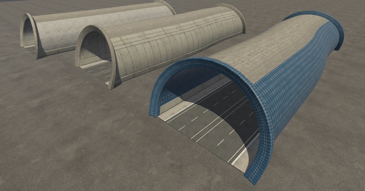 Modular Tunnel System | 3D Roadways | Unity Asset Store