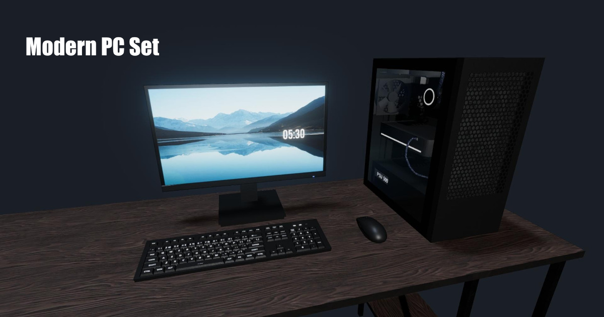 PC Gamer Set | 3D 전자제품 | Unity Asset Store