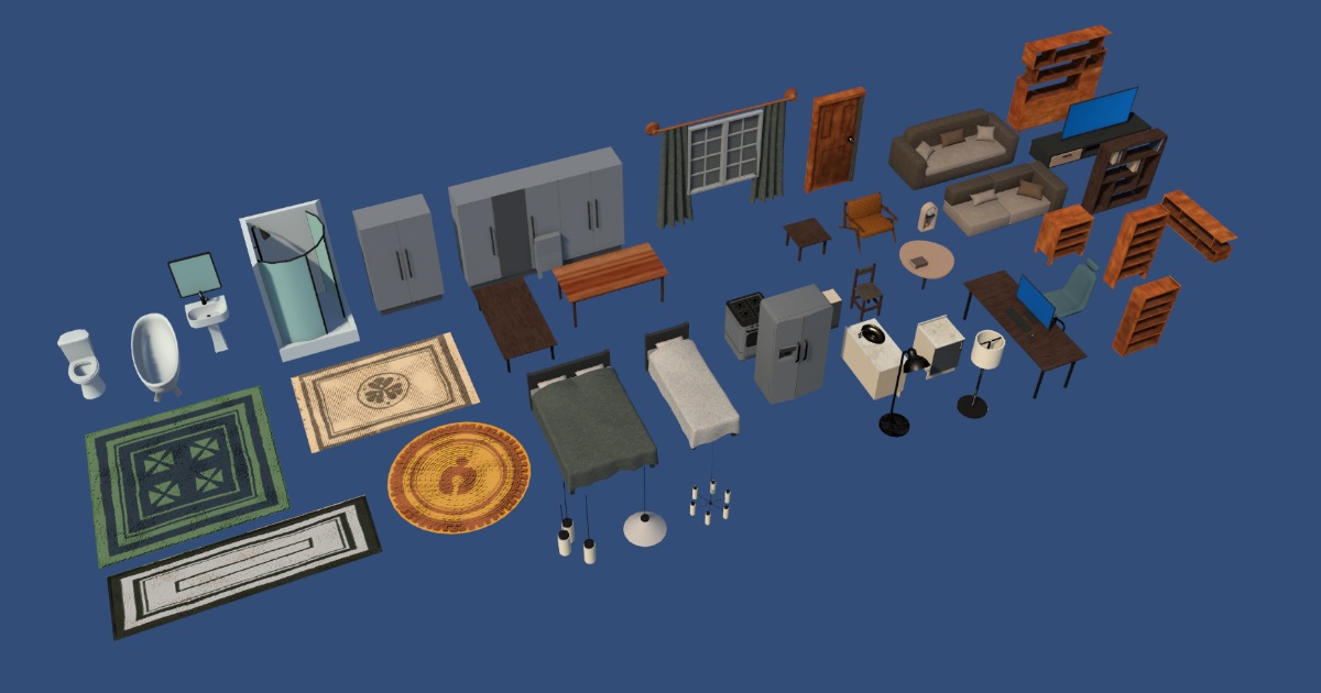 Realistic Furnitures Pack | 3D Environments | Unity Asset Store