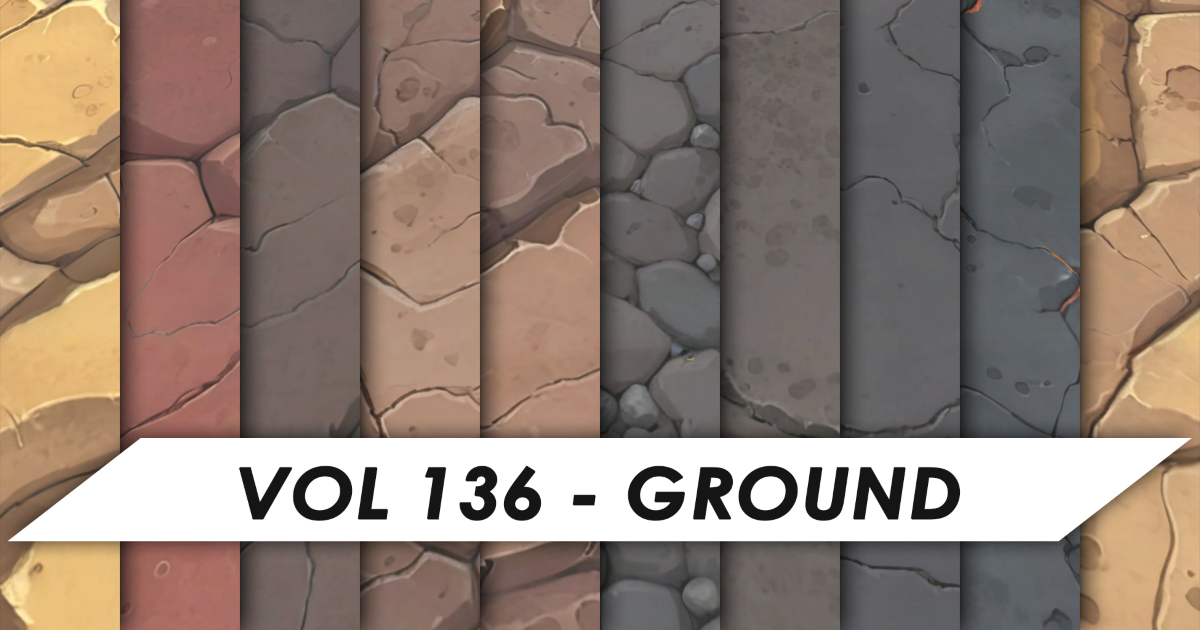 Stylized Textures - Vol 136 - Ground | 2D Textures & Materials | Unity ...