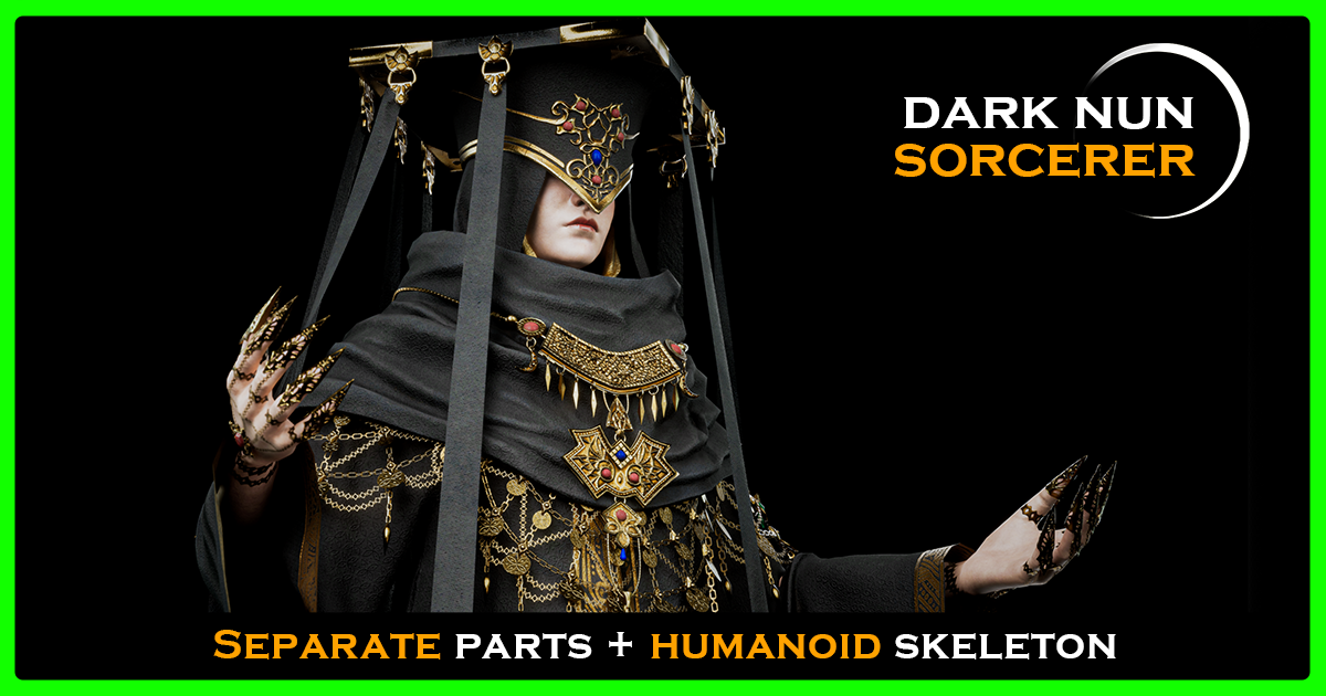 Dark Mage Sorcerer | 3D Characters | Unity Asset Store