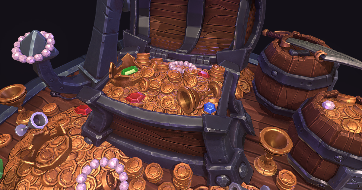 Stylized Pirate Treasures | 3D Props | Unity Asset Store