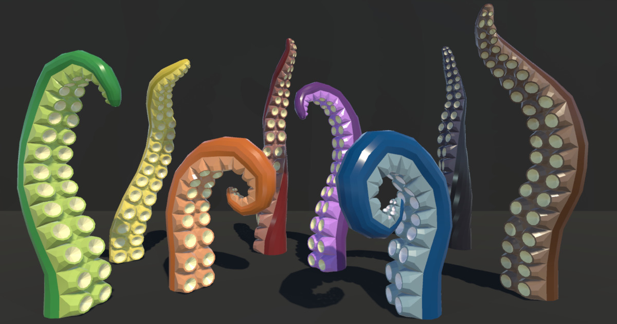 Tentacle - Low Poly | 3D 생물 | Unity Asset Store