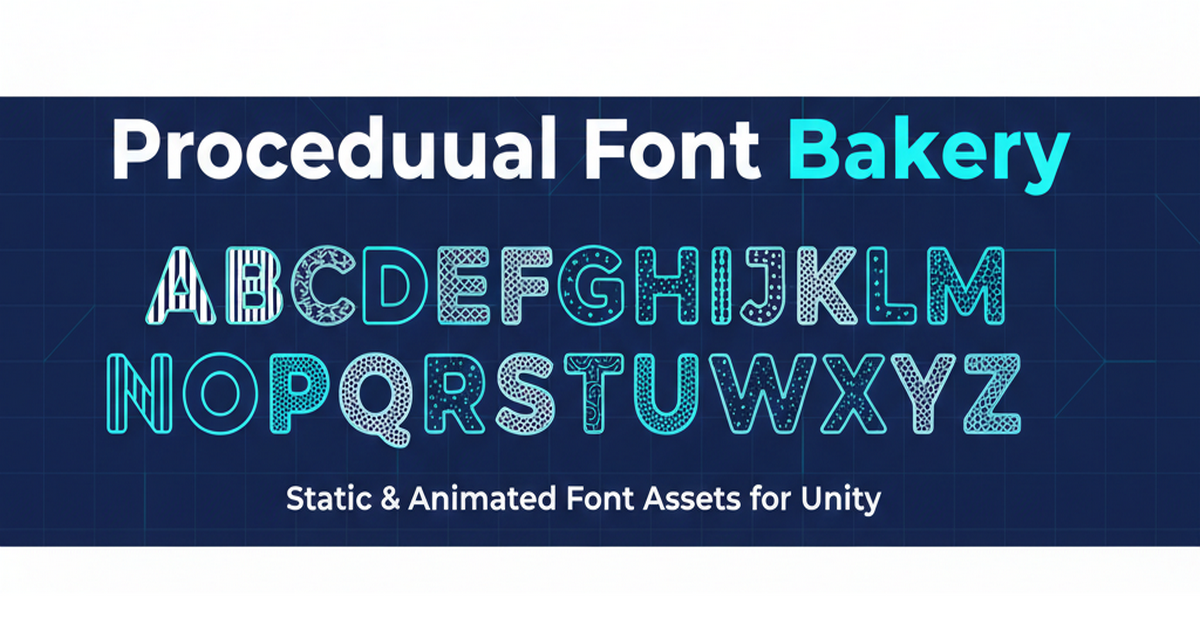 Procedural Font Bakery – Static & Animated Font Assets | GUI Tools ...