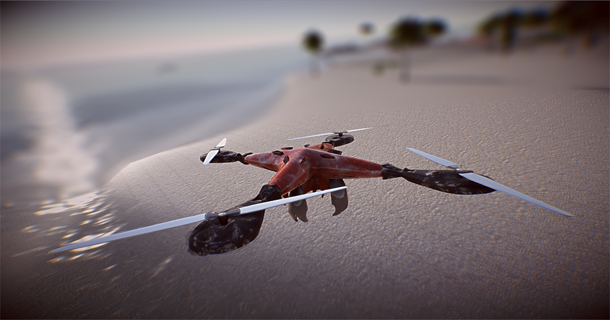 Drone/Quadrocopter 3D Model | 3D Air | Unity Asset Store