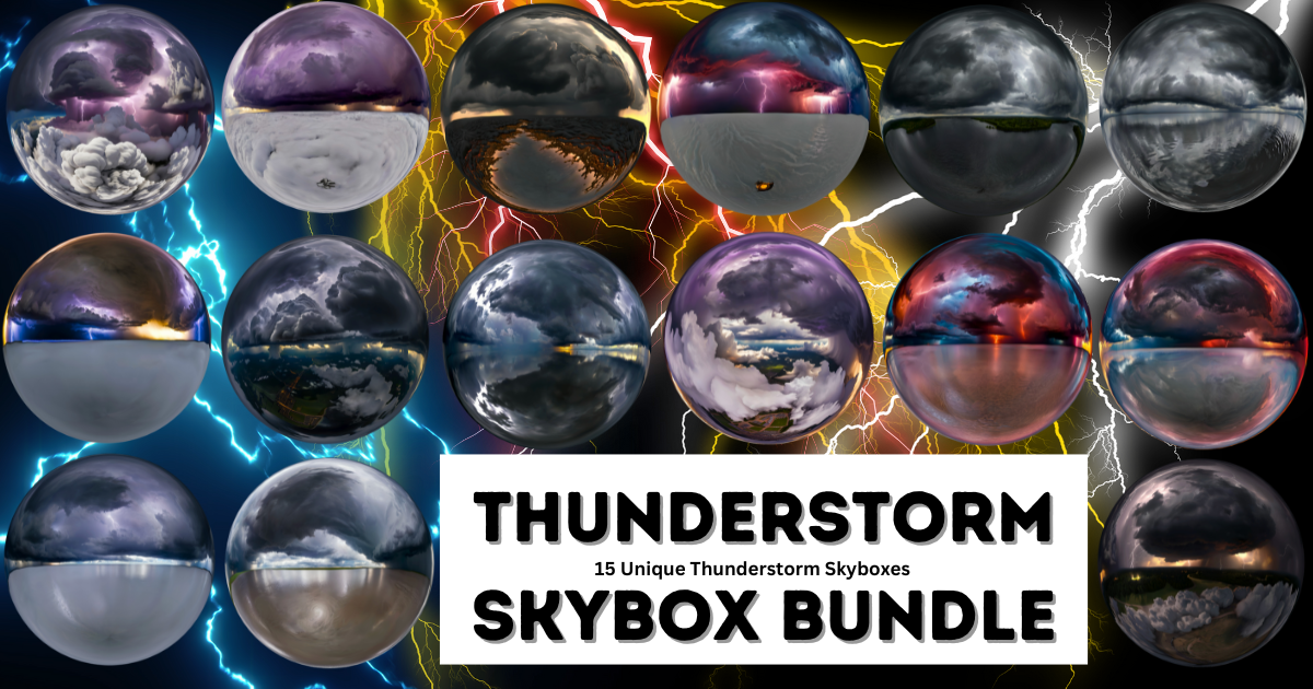 ThunderStorm SkyBox Bundle - 15 Pack Bundle | 2D Sky | Unity Asset Store
