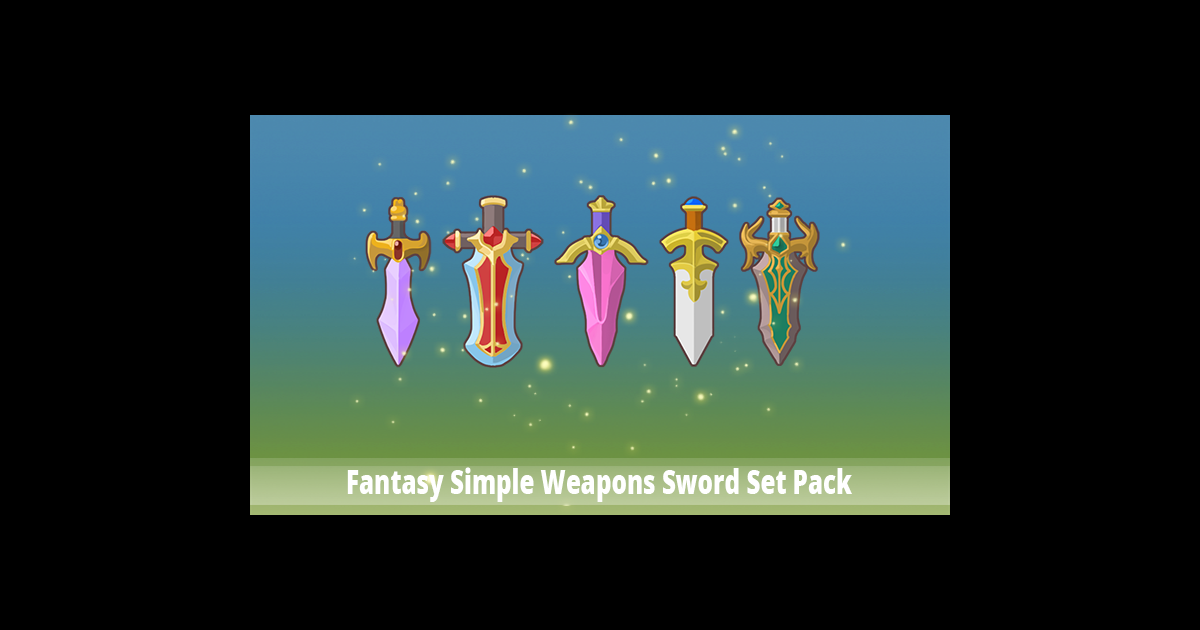 Fantasy Simple Weapons Sword Set Pack | 2D Icons | Unity Asset Store