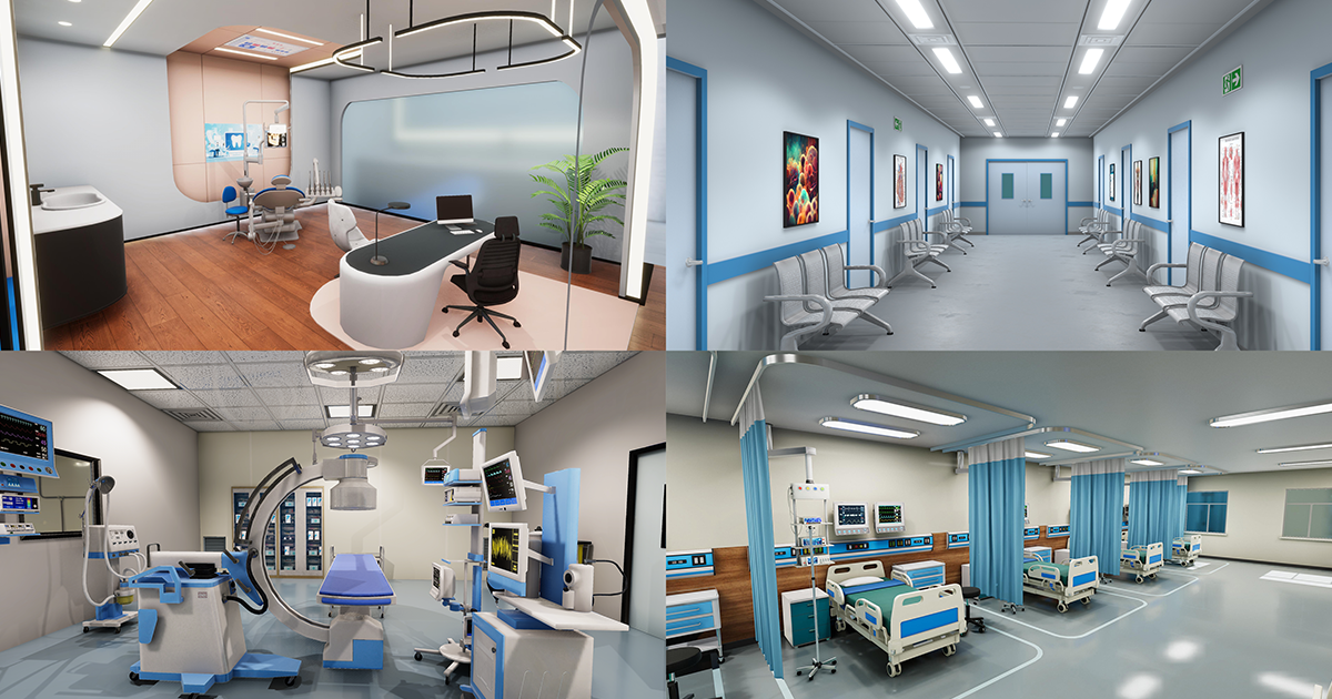 HQ Hospital Mega Pack | 3D Environments | Unity Asset Store