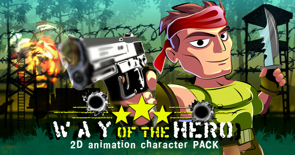 2D Run & Gun Anim Character Pack | 2D Characters | Unity Asset Store