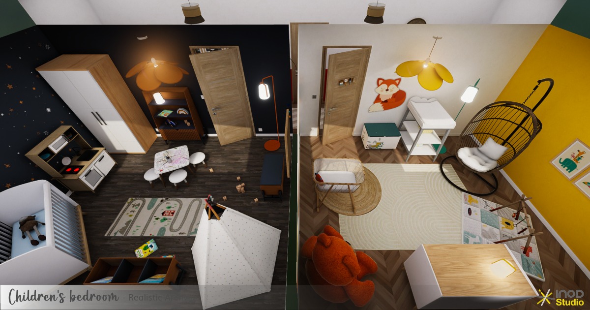 ArchViz - Children's bedroom | 3D Interior | Unity Asset Store