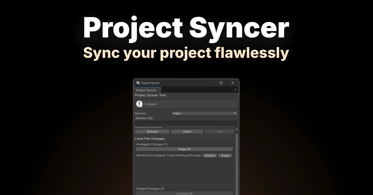 Project Syncer | Integration | Unity Asset Store