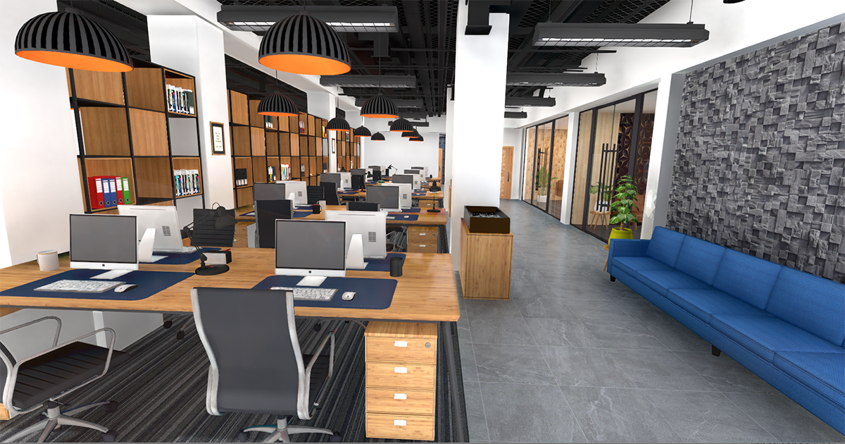 WORKSTATION INTERIOR | 3D Urban | Unity Asset Store