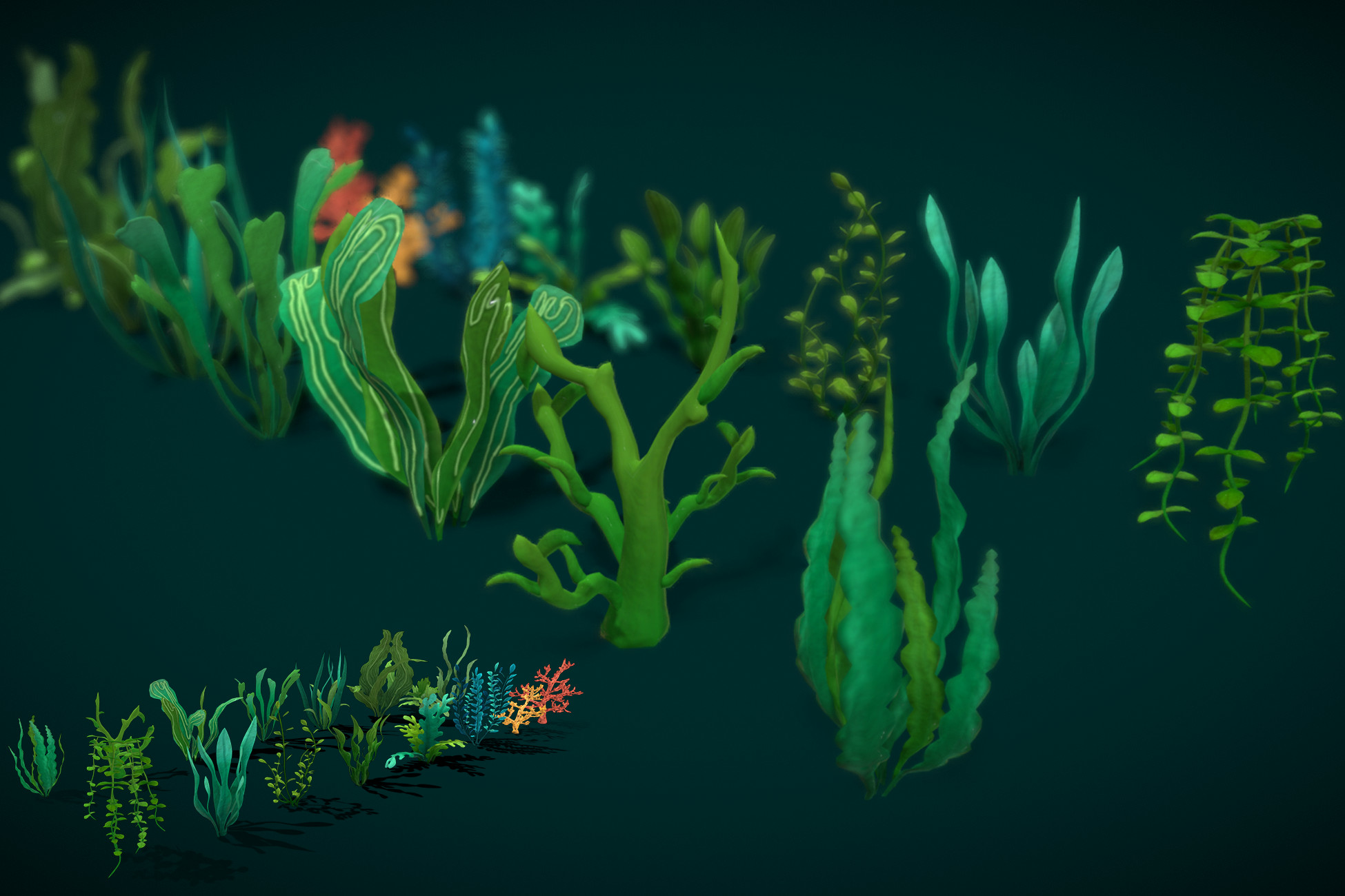 Cartoon Seaweed 10 | 3D 초목 | Unity Asset Store