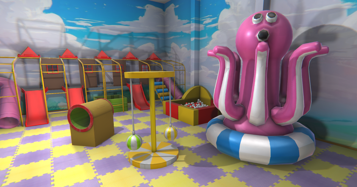 Entertainment center for kids - interior and props | 3D Interior ...