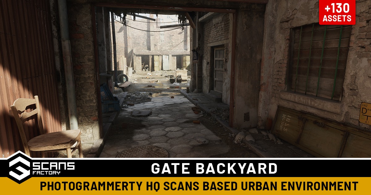 [HDRP] Gate Backyard | 3D Industrial | Unity Asset Store