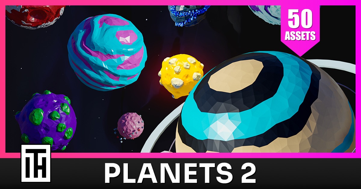 Planets 2 - Low Poly 3D Models Pack | 3D Exterior | Unity Asset Store