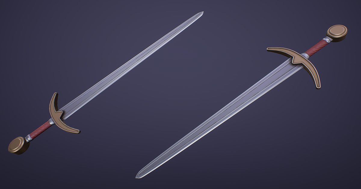 Stylized Medieval Sword | 3D Props | Unity Asset Store