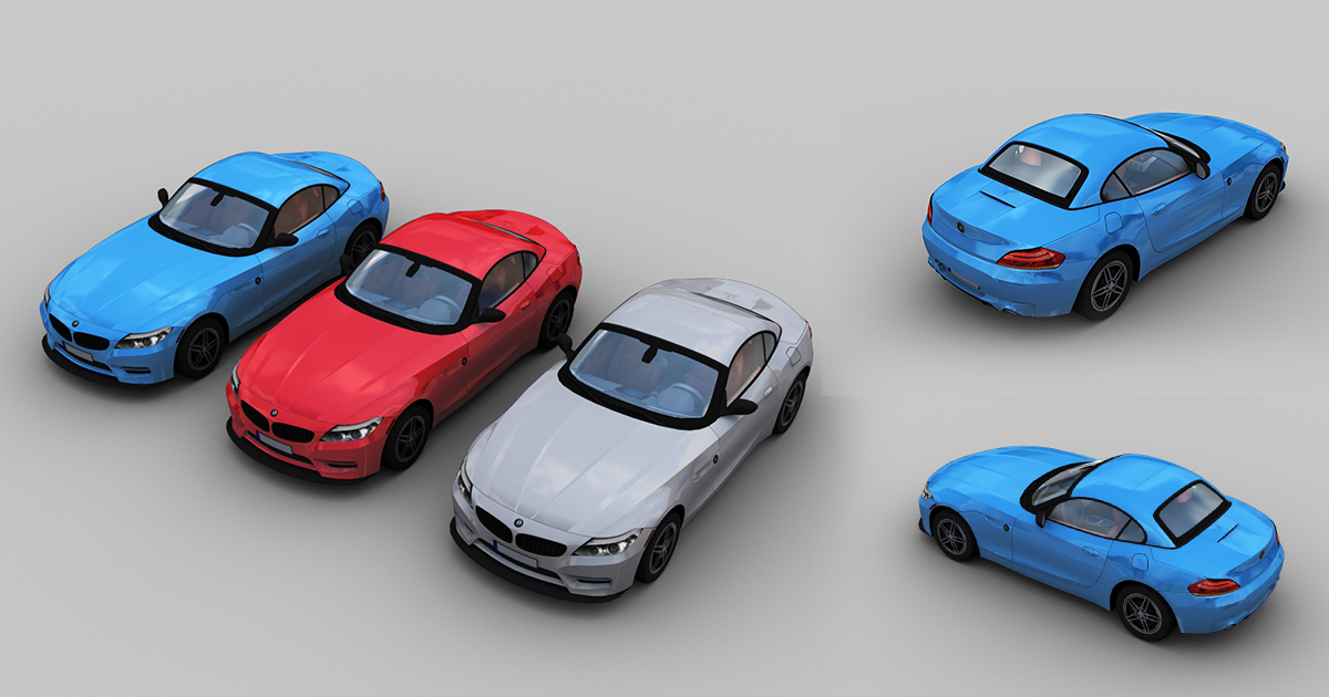 Car with Interior 24 | 3D Land | Unity Asset Store