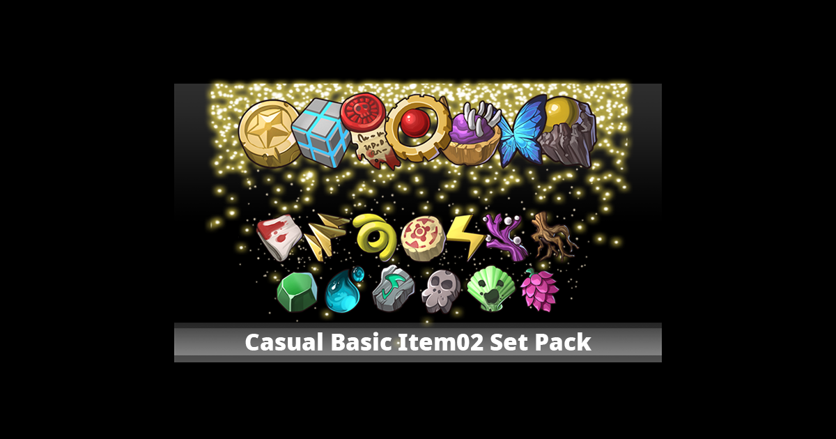 Casual Basic Item02 Set Pack | 2D Icons | Unity Asset Store