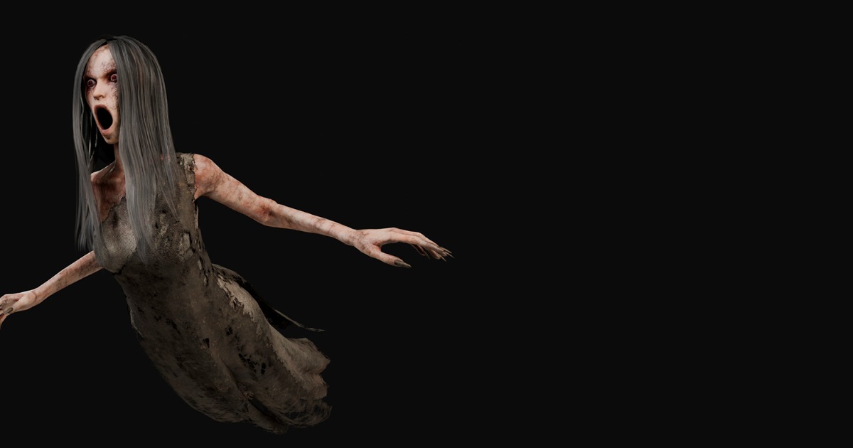 Creepy Flying Girl | 3D Creatures | Unity Asset Store