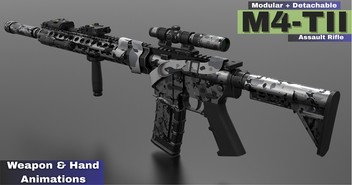 m4 Tactical (Fps - Tps) | 3D 총기 | Unity Asset Store
