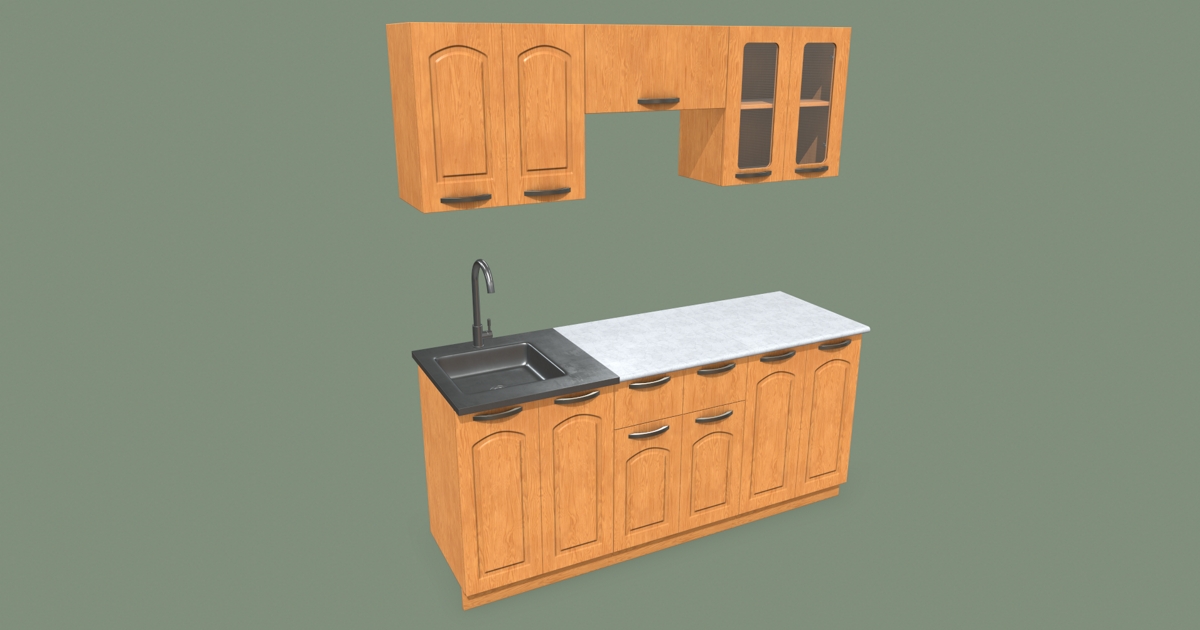 Kitchen Furniture Set | 3D Furniture | Unity Asset Store