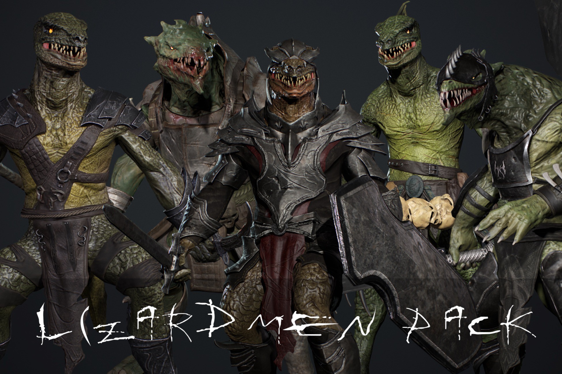 Lizardmen_Pack | 3D Creatures | Unity Asset Store
