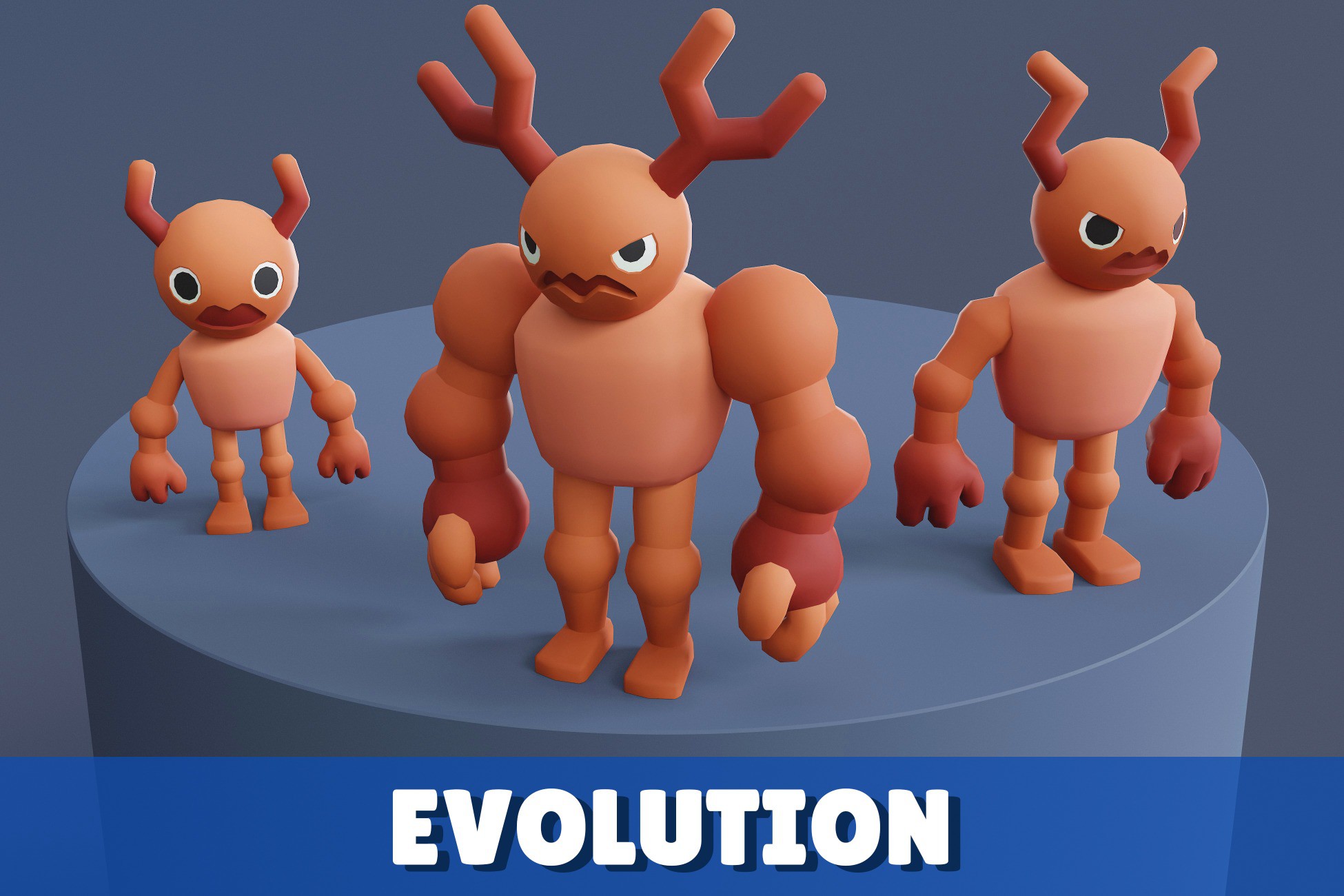 Cartoon Characters - Stocky Warriors | 3D 生物 | Unity Asset Store
