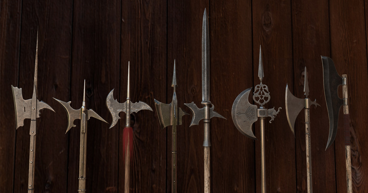 halberd - Medieval weapons Pack | 3D Weapons | Unity Asset Store