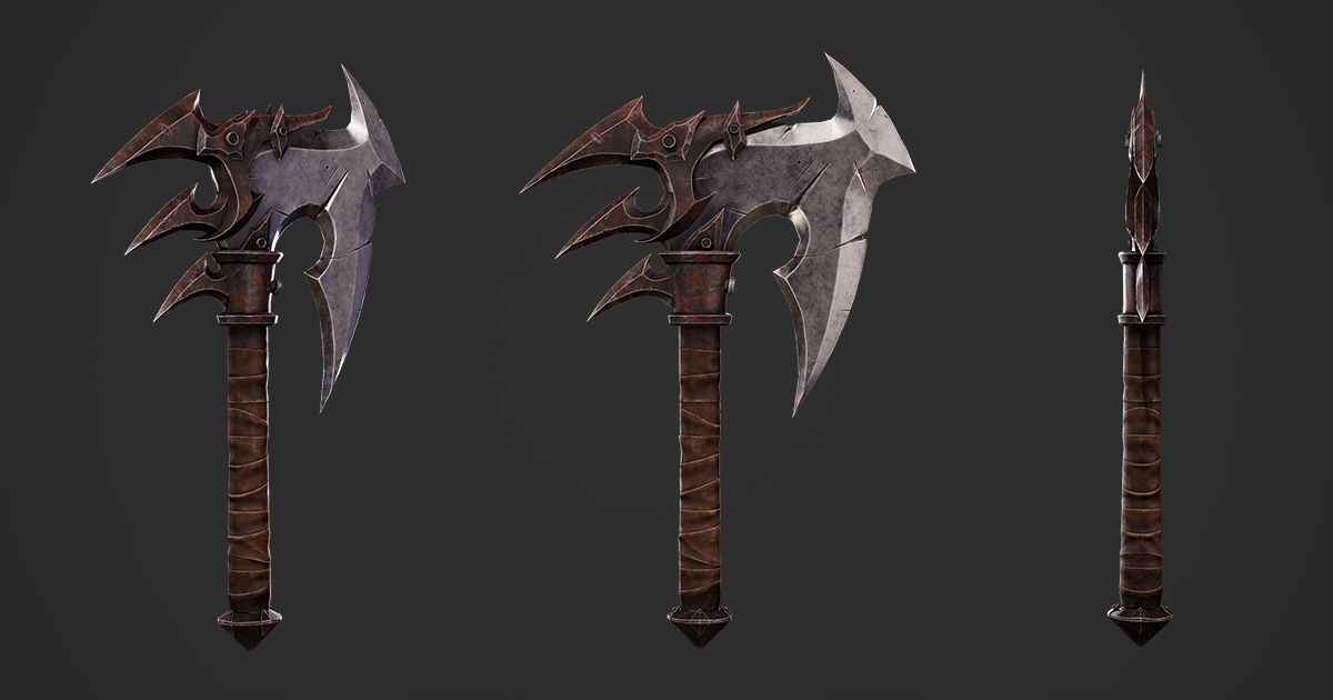 Spike Axe | 3D Weapons | Unity Asset Store