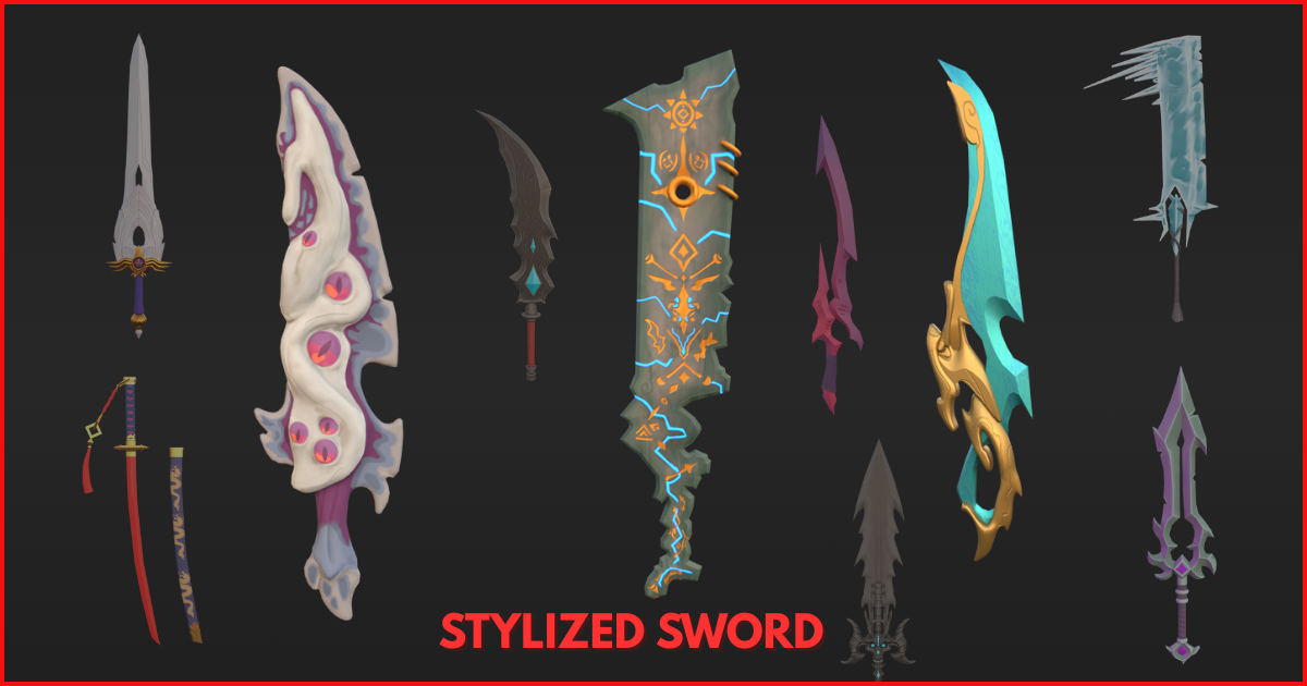 Stylized Swords - RPG Fantasy Weapons By Ake | 3D Guns | Unity Asset Store