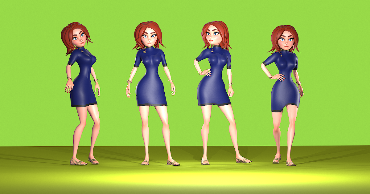 Cartoon woman character | Characters | Unity Asset Store