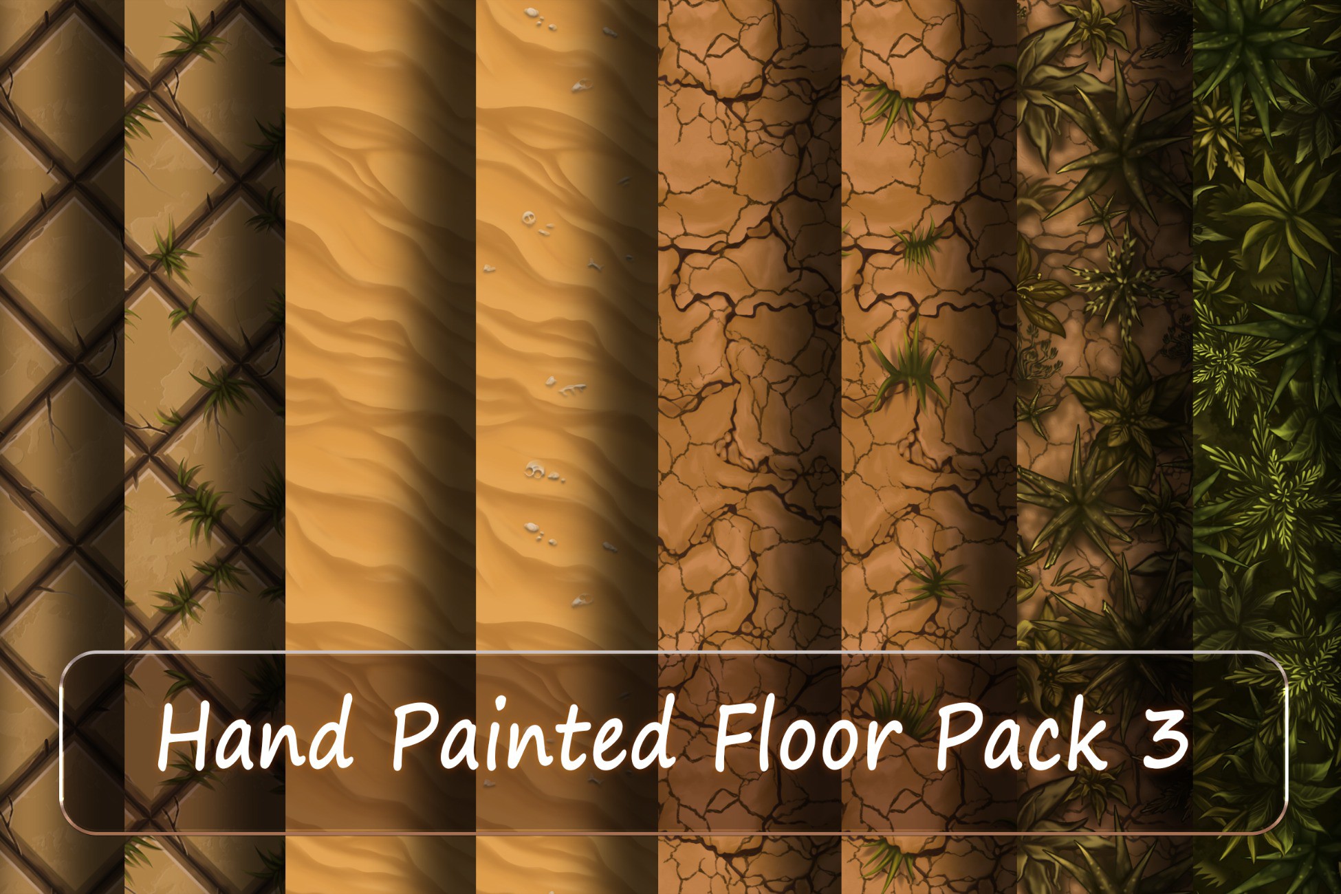 Hand Painted Floor Pack 3 | 2D Textures & Materials | Unity Asset Store